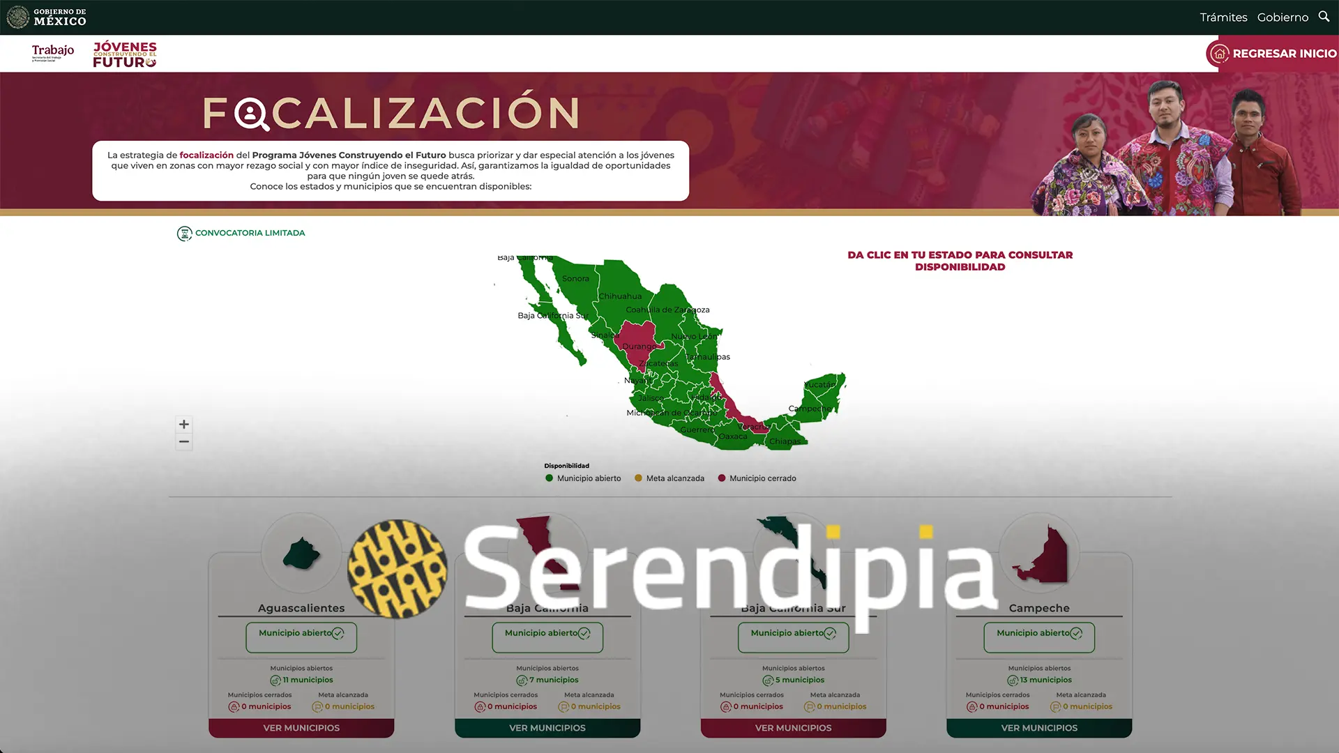 Mapa de Jóvenes Construyendo el Futuro: úsalo así